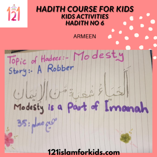 Hadith No 6 | Topic Of The Hadith Is-Modesty(Hiya) |Story Of A Robber ...