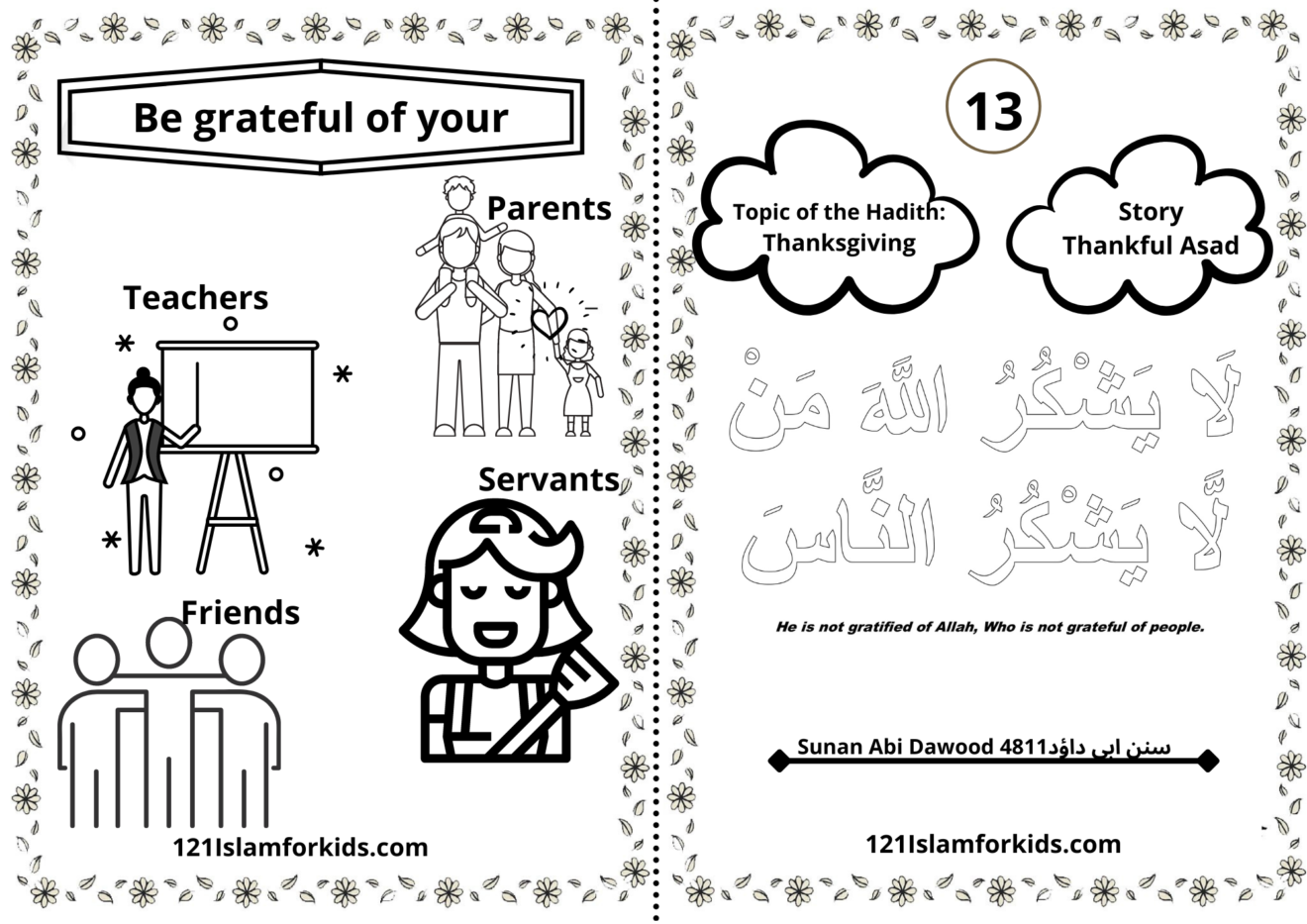 Short Story For Kids With Worksheet To Teach Gratefulness 14