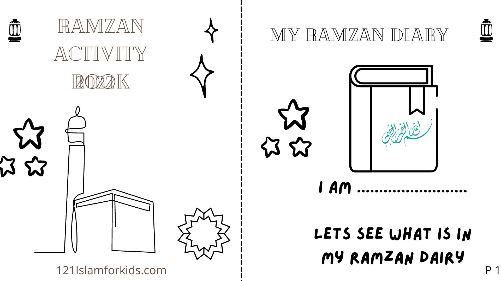 Application For Fasting| 36 Pages Best Family Activity Book