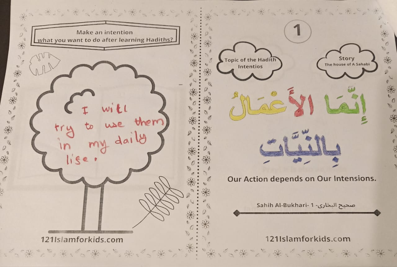 Hadith On Intentions(Niyat) English Urdu Stories