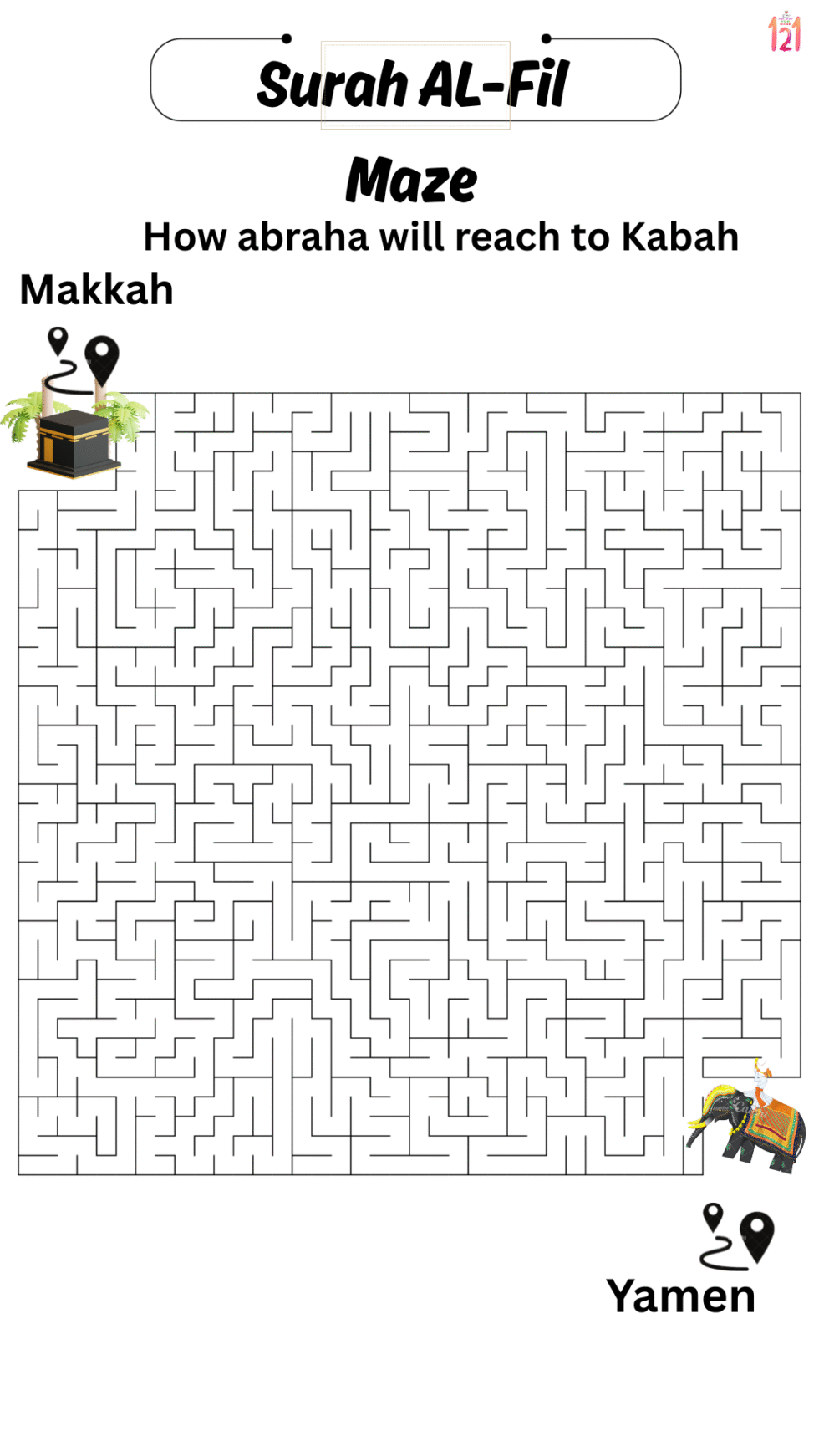 Surah Al Feel For Kids | Step By Step Study With Activities